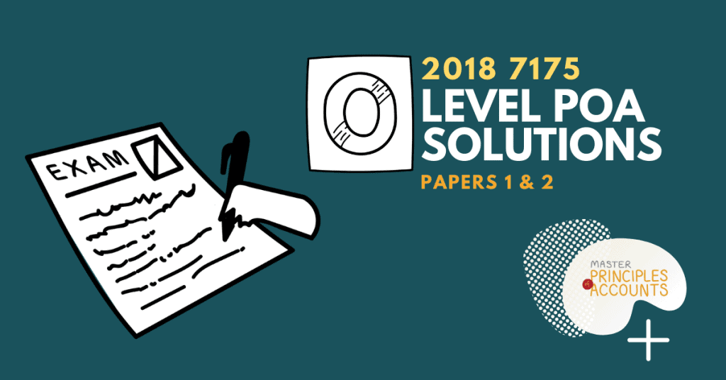 2021 O Level POA Paper 1 Answers
